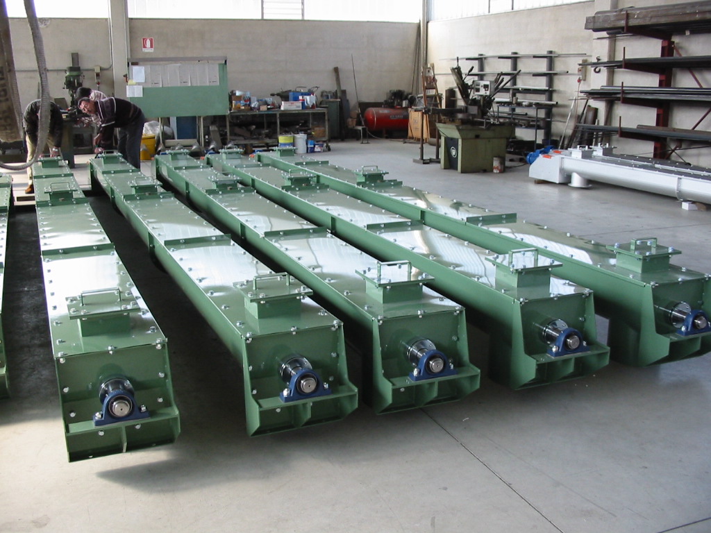 Coclee per la movimentazione di polveri o granulati fini